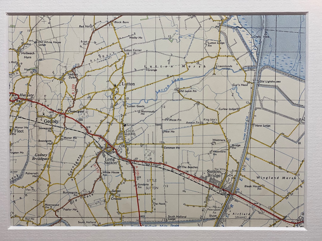 Sutton Bridge, Long Sutton, Gedney and Surrounding Area Original 1963 ...