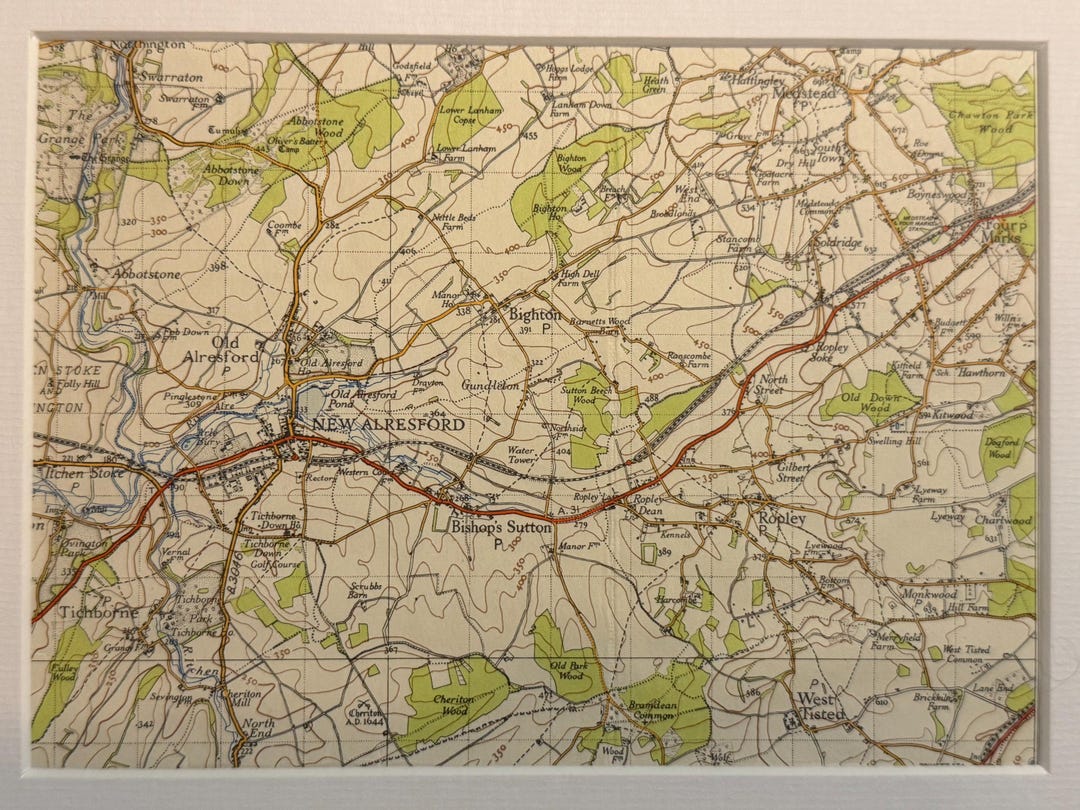 New Alresford, Tichborne, Ropley and Surrounding Area Original 1947 ...