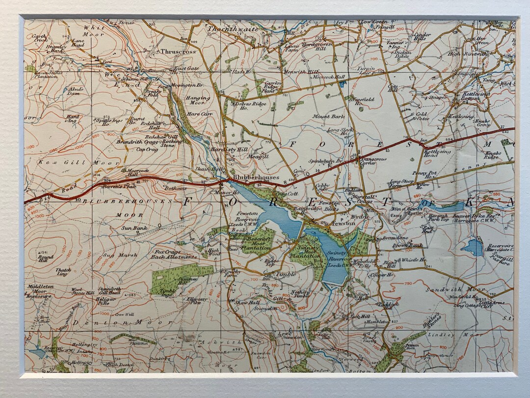 Blubberhouses, Swinsty Reservoir, Thruscross and Surrounding Area ...