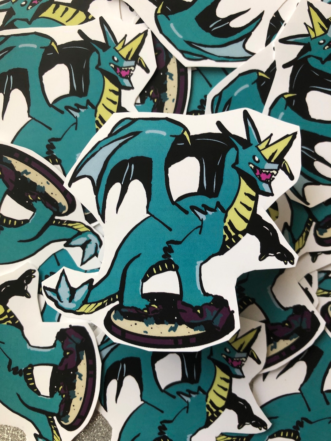 Blue Dragon Sticker Dnd Sticker - Etsy