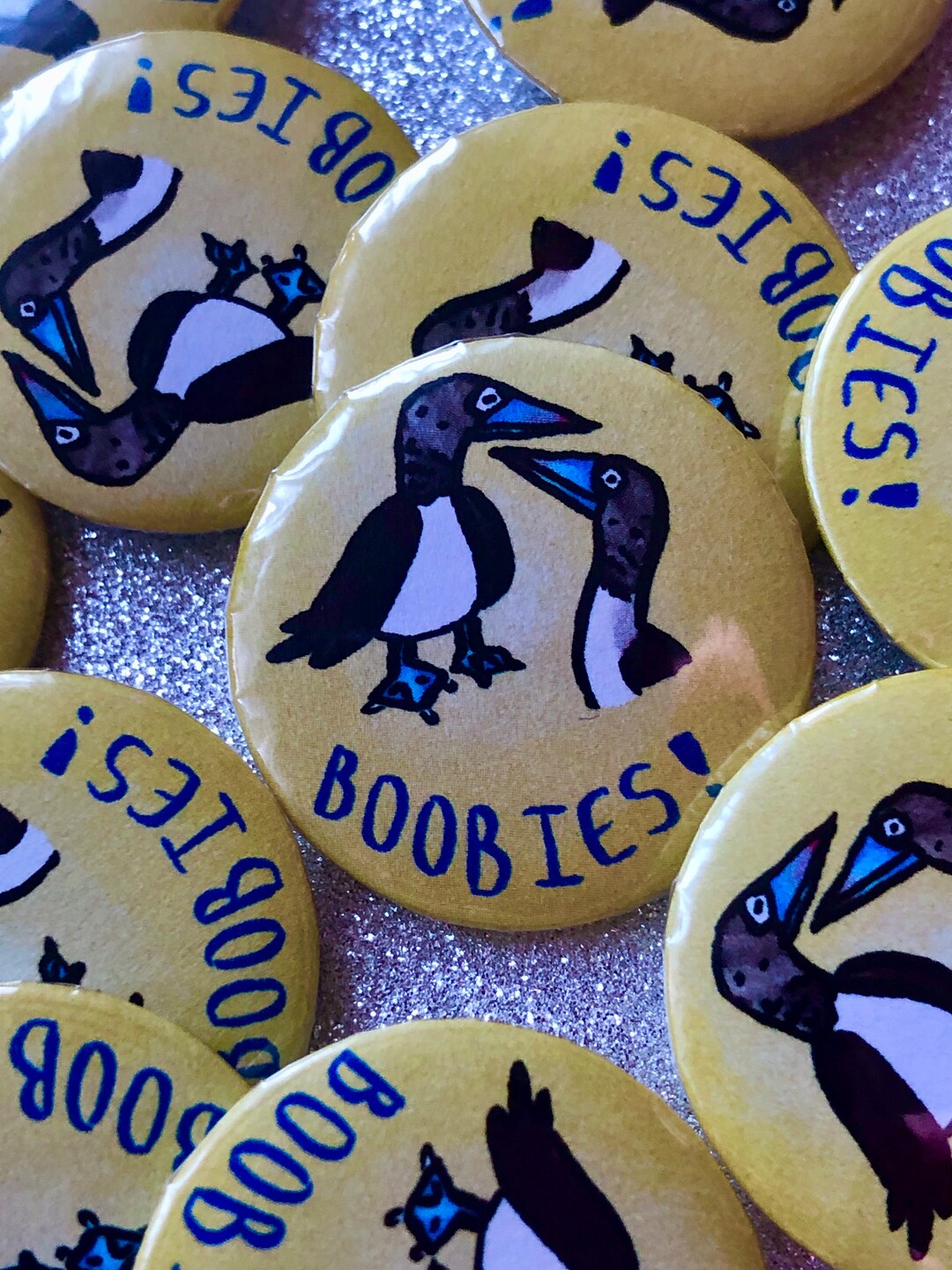 Blue Footed Boobies Funny Badge - Etsy