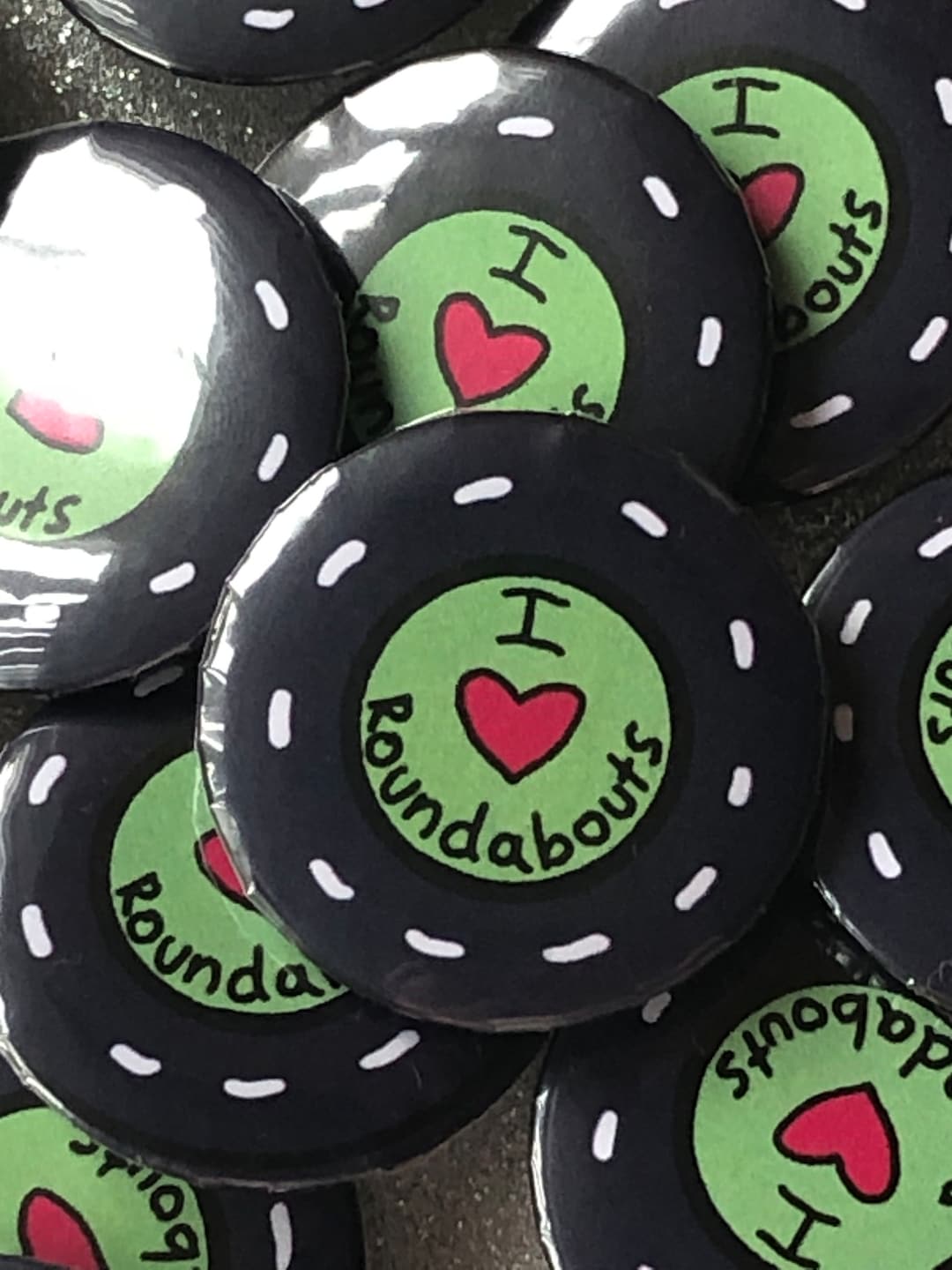 I Heart Roundabouts Badge - Etsy