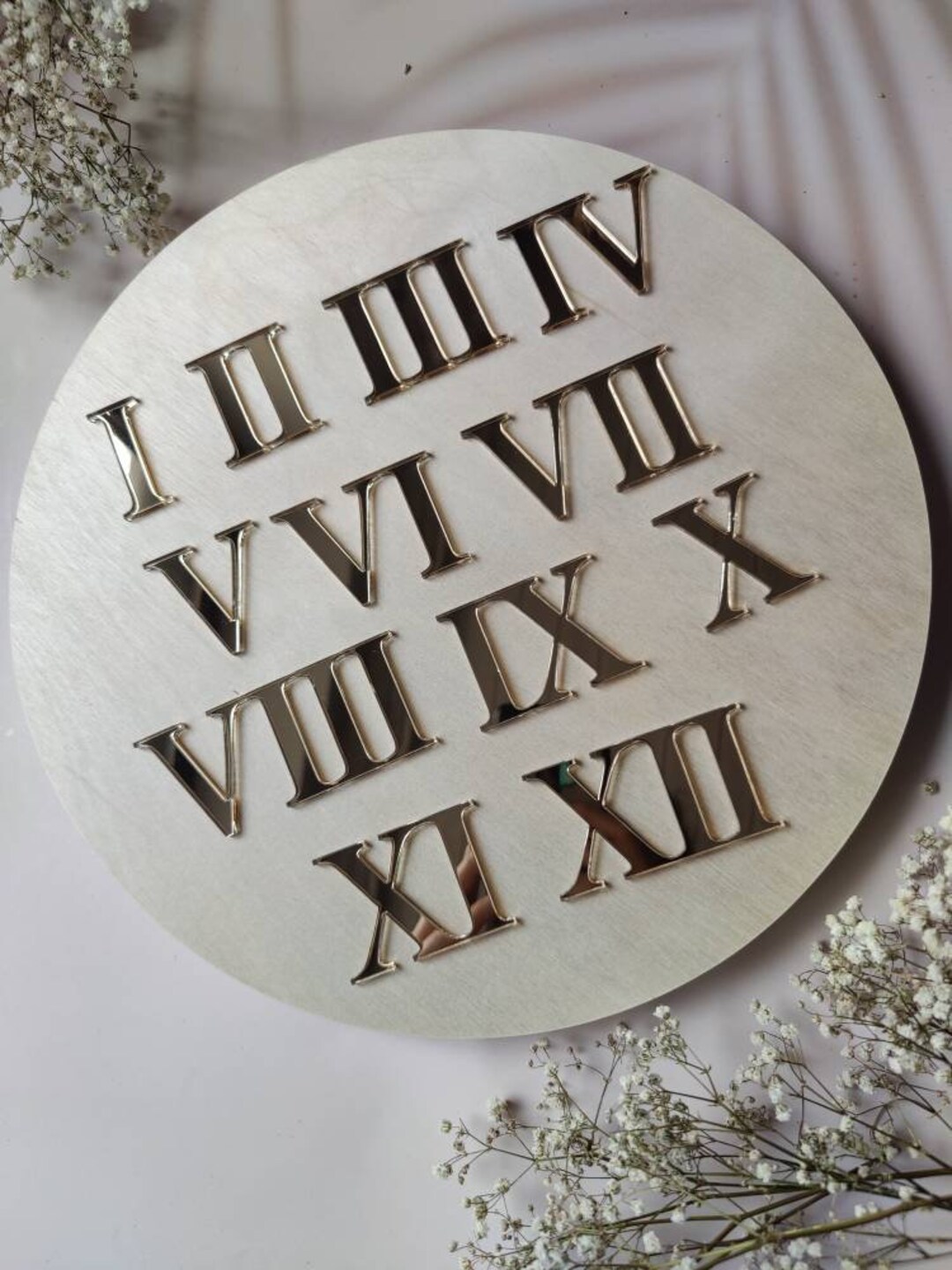 Variation of Mirror Numbers for Clock Making, Resin Clocks, Wooden ...
