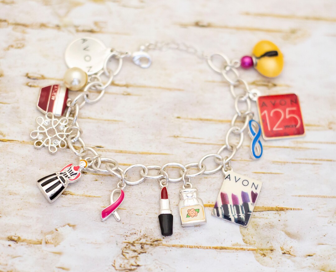 8 Inch, Vintage Avon Charms Silver Tone Charm Bracelet by Avon BZ3 - Etsy