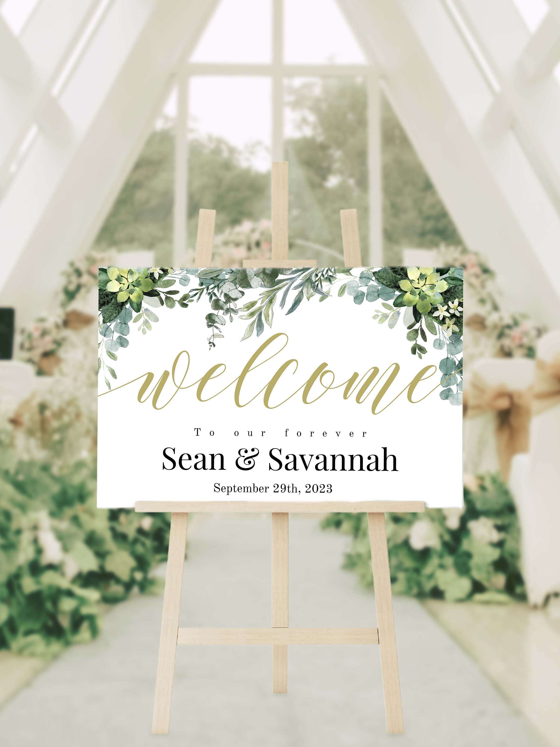 Instant Download Wedding Sign Self-editing Printable - Etsy