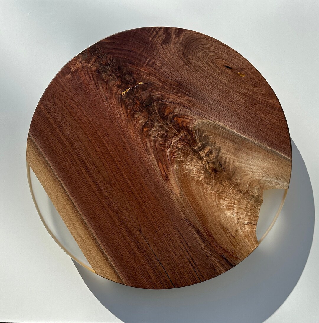 Walnut Lazy Susan / Lazy Susan / Live Edge Lazy Susan / Wood Lazy Susan ...