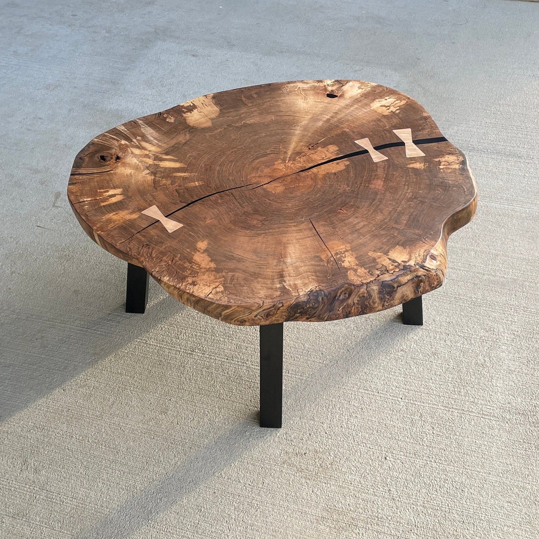 Live Edge Coffee Table / Maple Coffee Table / Coffee Table / - Etsy