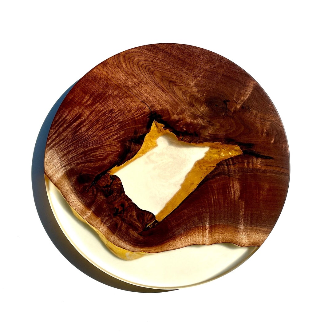 Walnut Lazy Susan / Lazy Susan / Live Edge Lazy Susan / Wood Lazy Susan ...