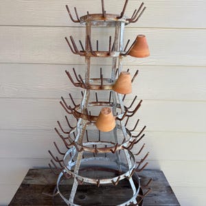 French Zinc Bottle Drying Rack - Etsy