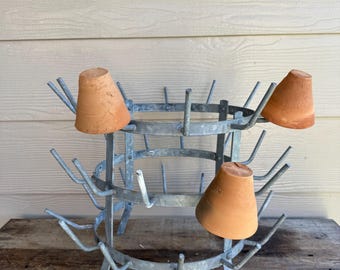 French Zinc Bottle Drying Rack - Etsy