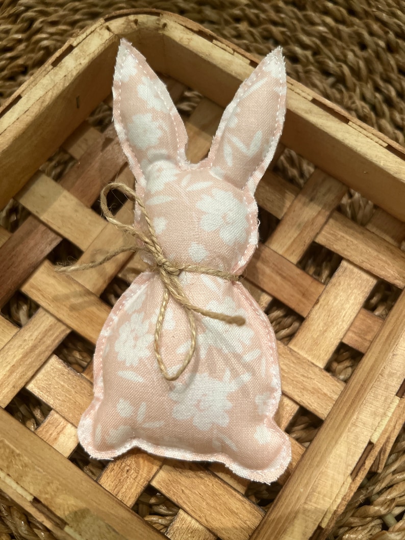 Set of Four 4 Handmade MINI Stuffed Fabric Bunny Shabby - Etsy