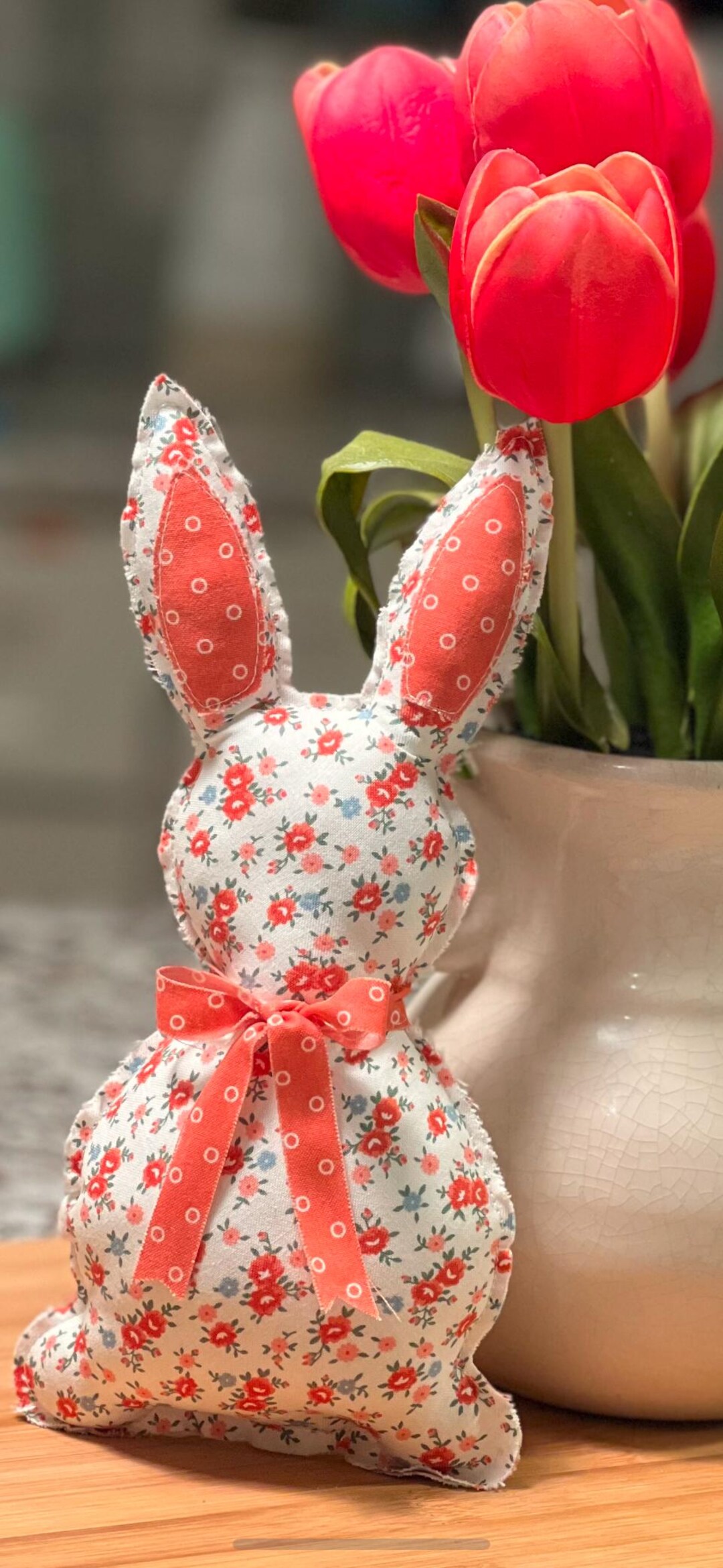 Stuffed Fabric Bunny 9 Inches Tall - Etsy
