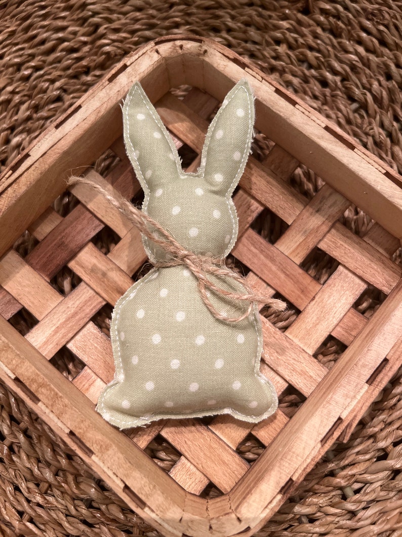 Set of Four 4 Handmade MINI Stuffed Fabric Bunny Shabby - Etsy