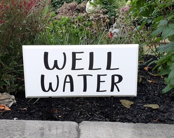 Well Water Sign - Etsy