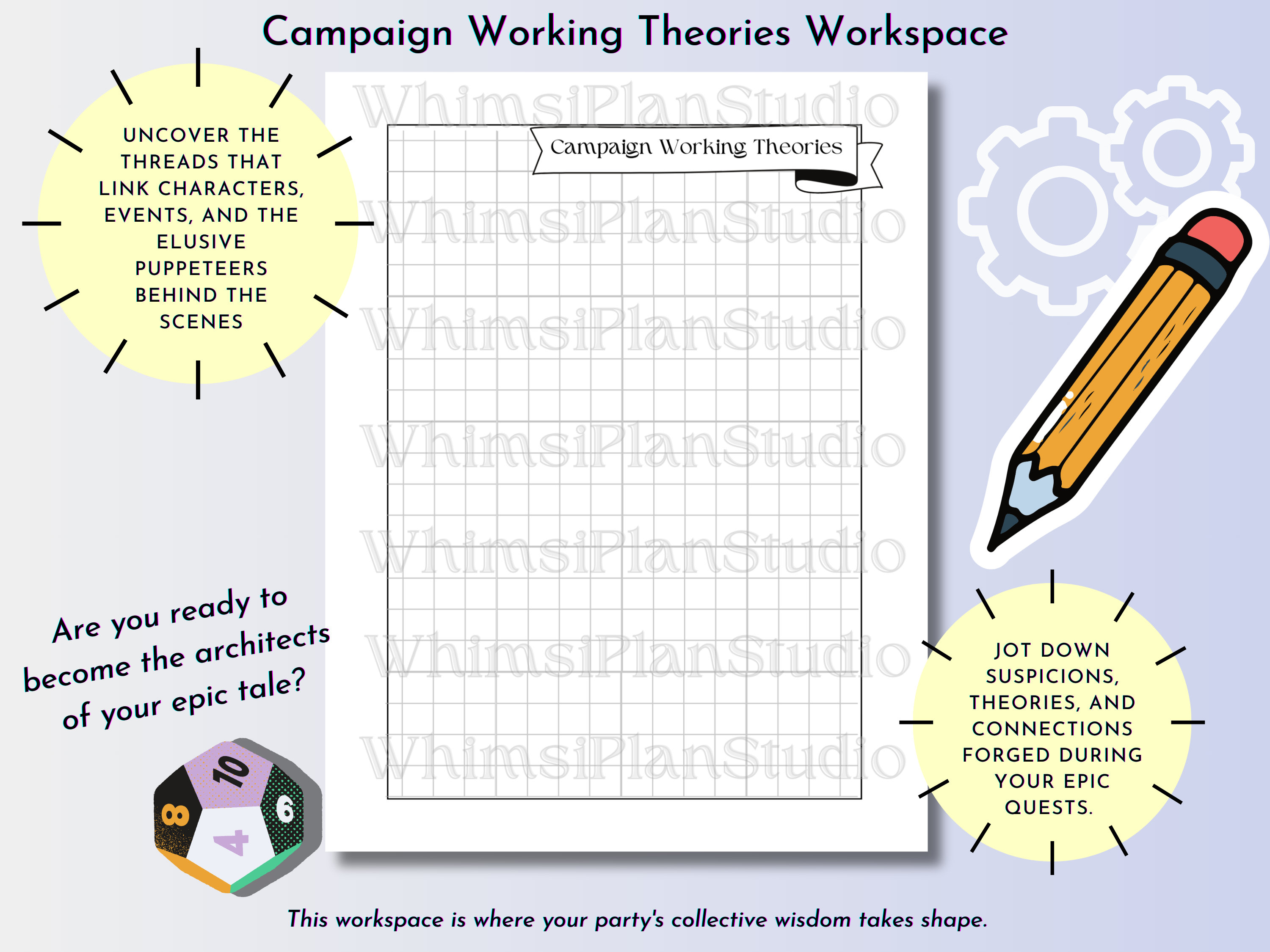 Tabletop RPG Notes Bundle: Character Observation, Campaign, NPC Notes ...