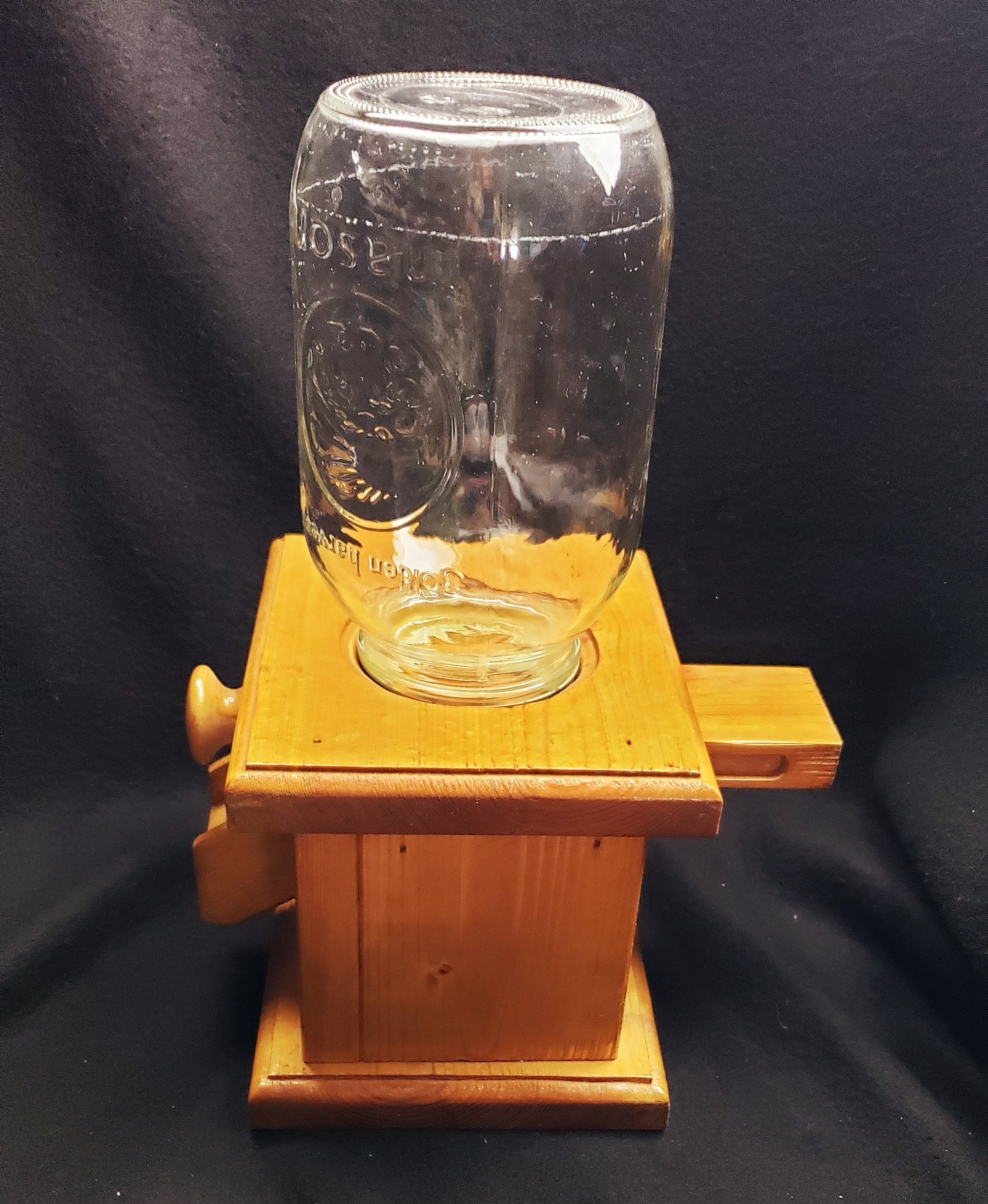 Vintage Wooden Handmade Gumball Machine Mason Jar Farmhouse Cottagecore ...