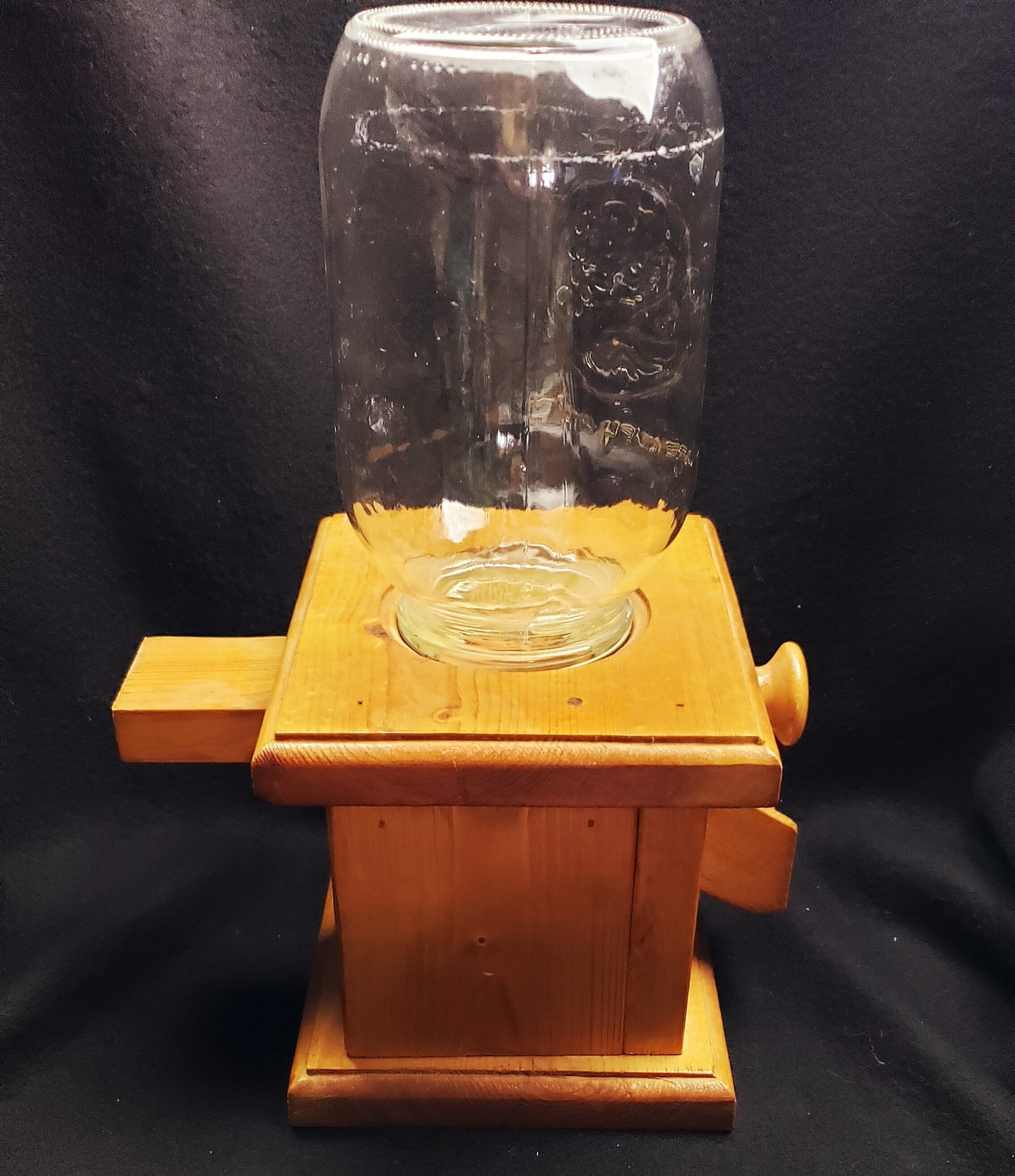 Vintage Wooden Handmade Gumball Machine Mason Jar Farmhouse Cottagecore ...