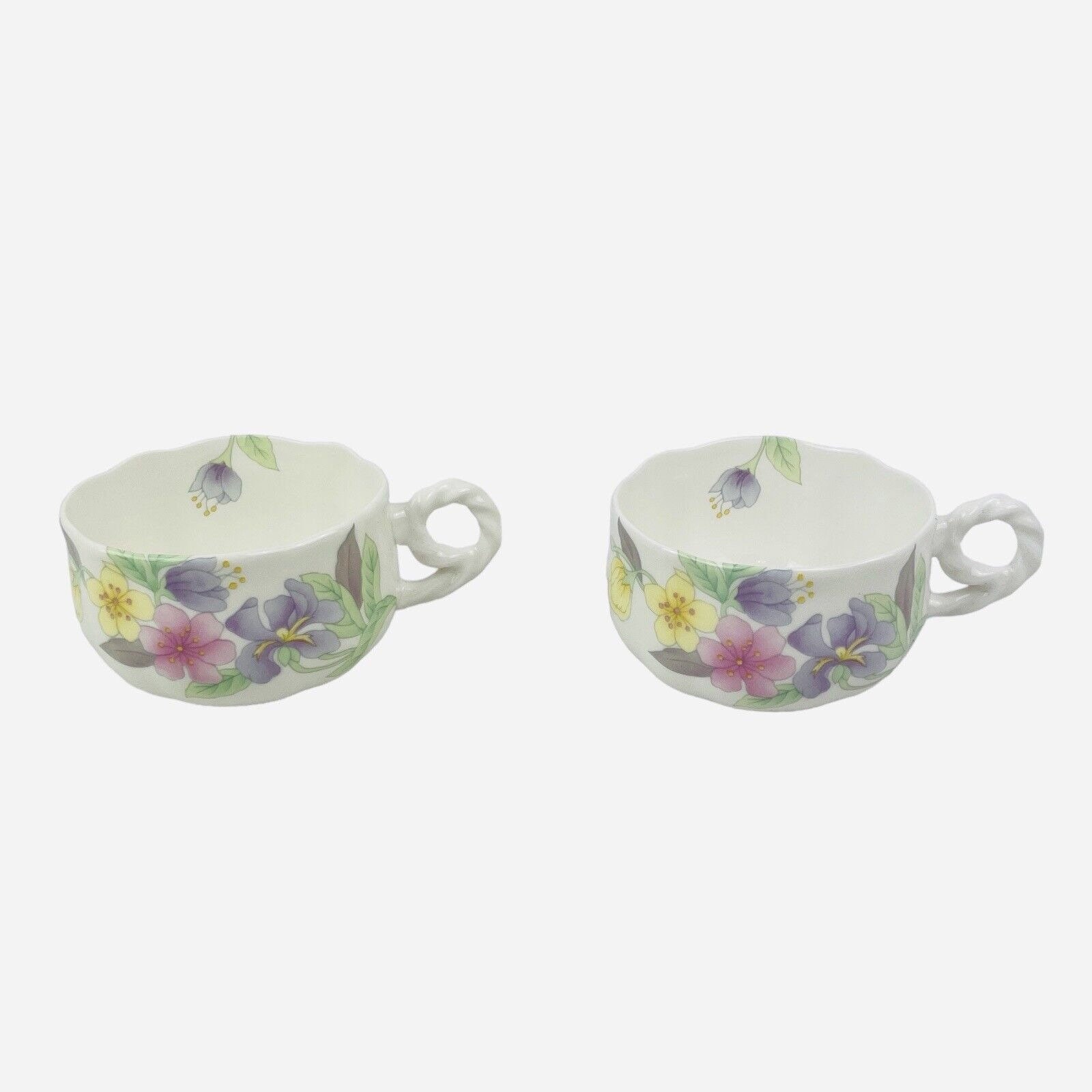 Hankook Bone China England Original Tech Teacup Saucers 2 Sets Korea ...