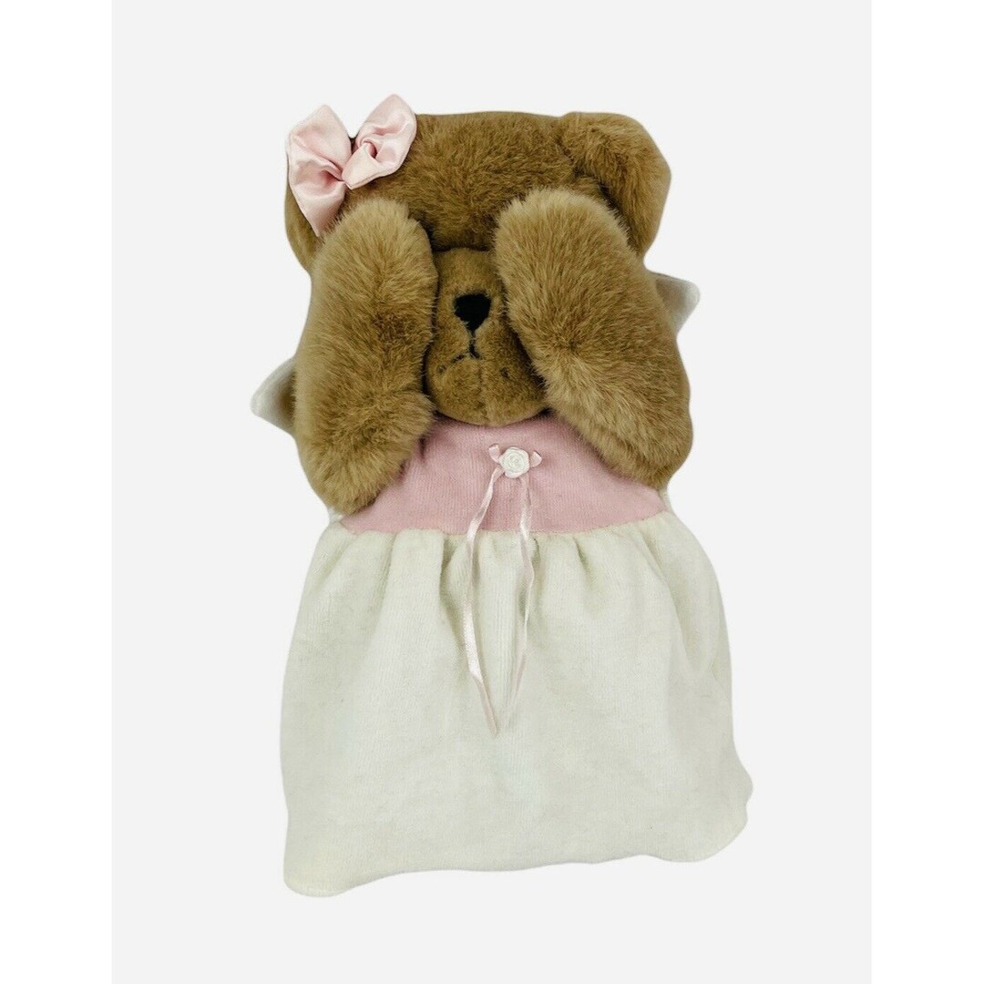RARE Vintage 90s Mango Teddy Bear Peekaboo Angel Plush Magnetic Jointed ...