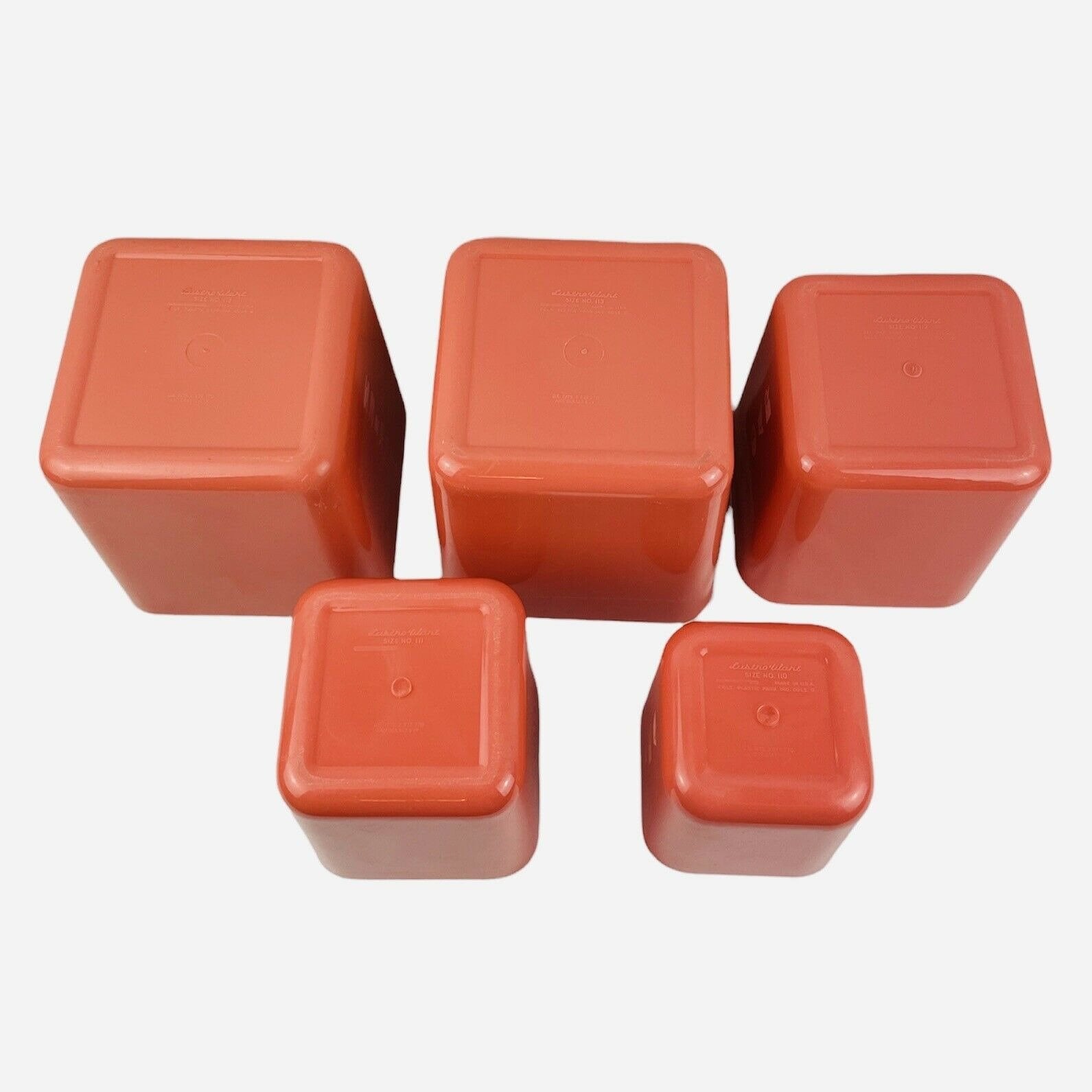 RARE Vintage 1950s Lustro Ware Pink Plastic Canister Set and Cookie Jar ...