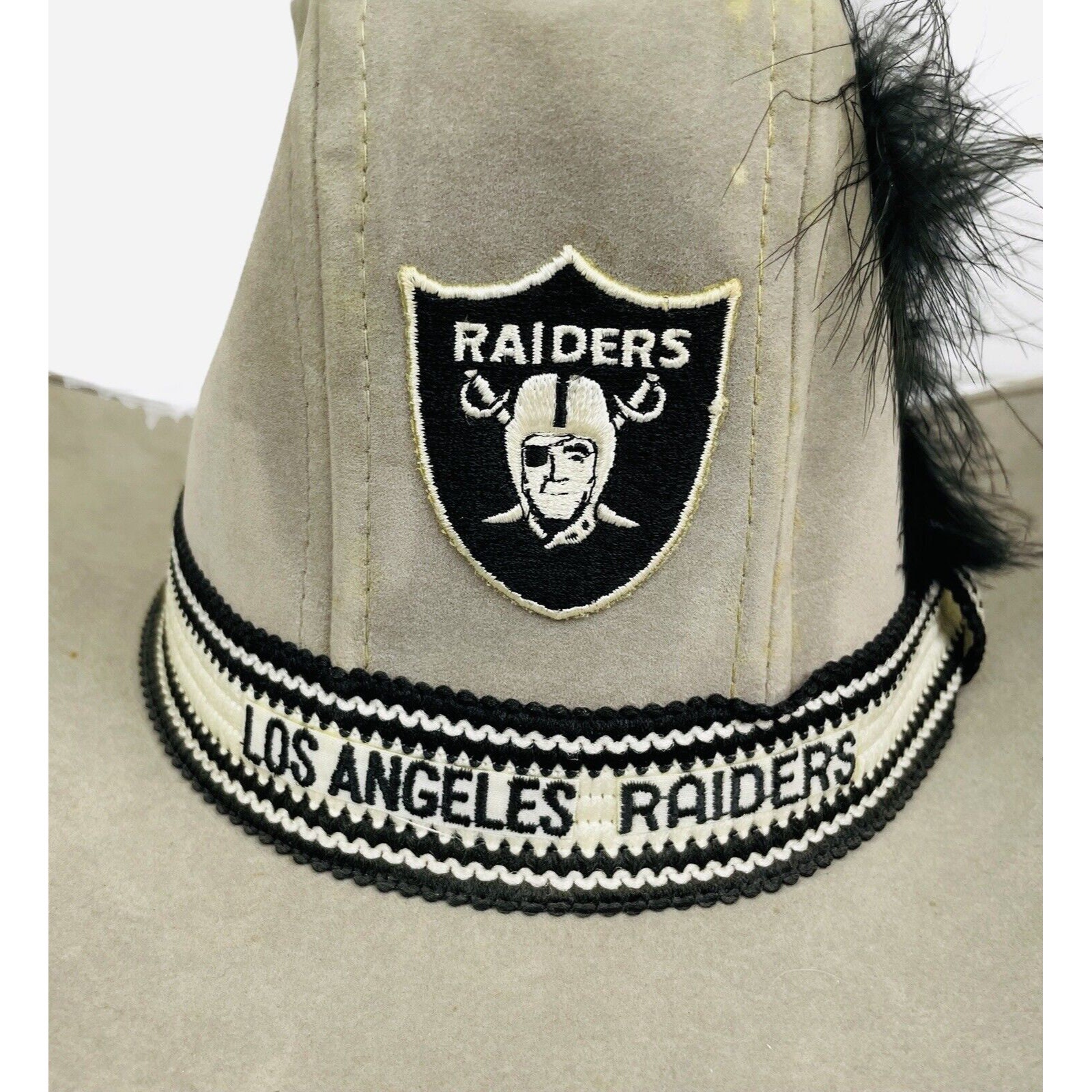Rare! Vintage 80s LOS ANGELES Raiders AJD Suede M Cowboy Western ...