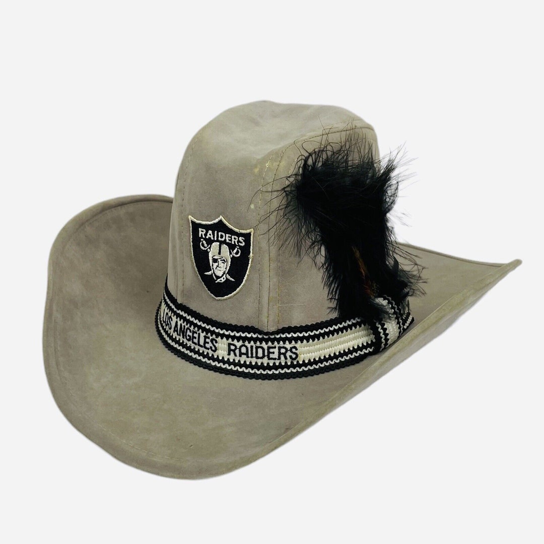 Rare! Vintage 80s LOS ANGELES Raiders AJD Suede M Cowboy Western ...