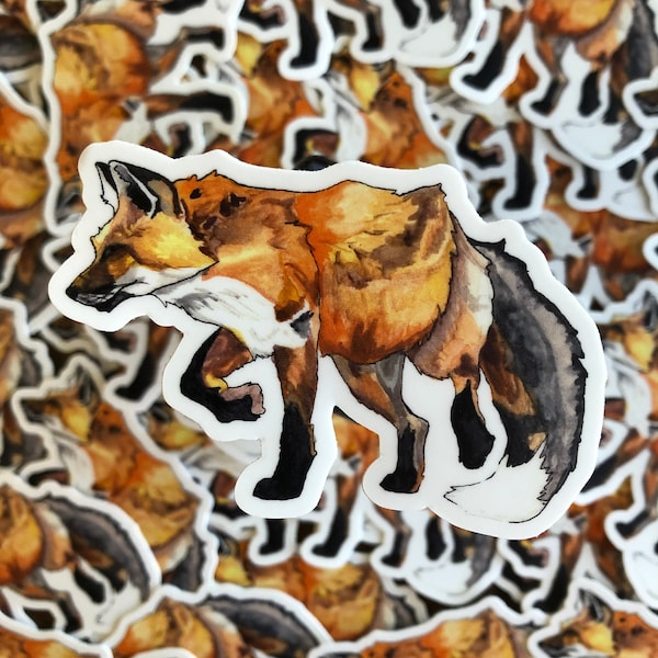 Fox Sticker - Etsy