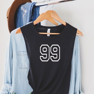 Custom Team Number or Name | Sports Tanks | Bella Canvas Muscle Tank ...