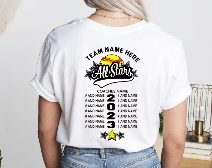 Softball All Stars Tee | Custom Softball All Stars | All Stars ...