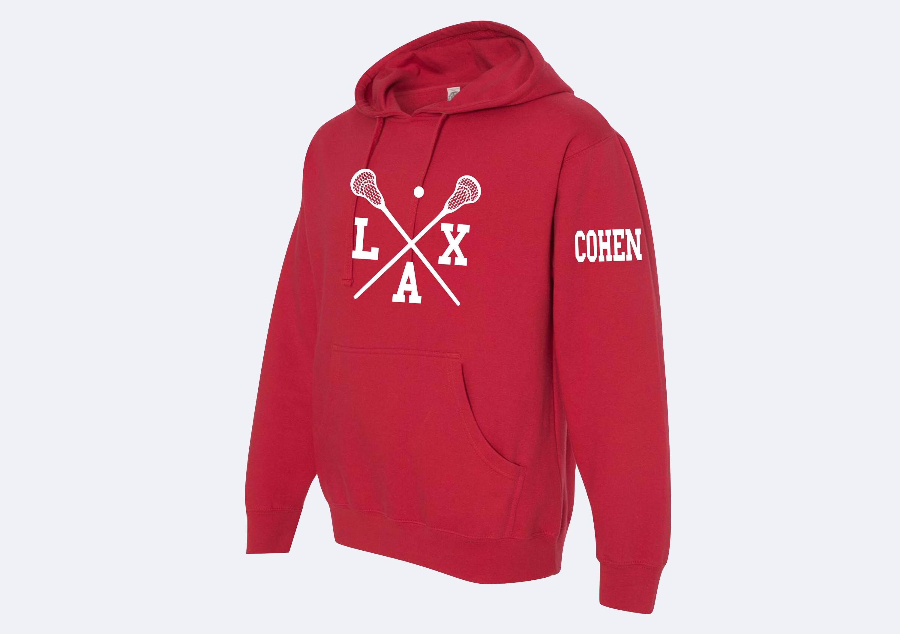 LAX Sweatshirt Custom Lacrosse Hoodie Personalize With | Etsy