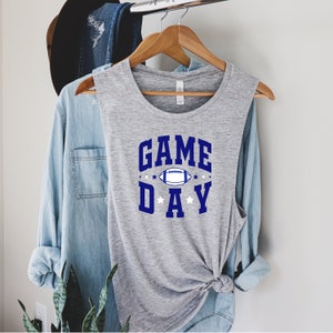 Game Day Football Tank | Custom Football Tanks | Football Mom | Cute ...