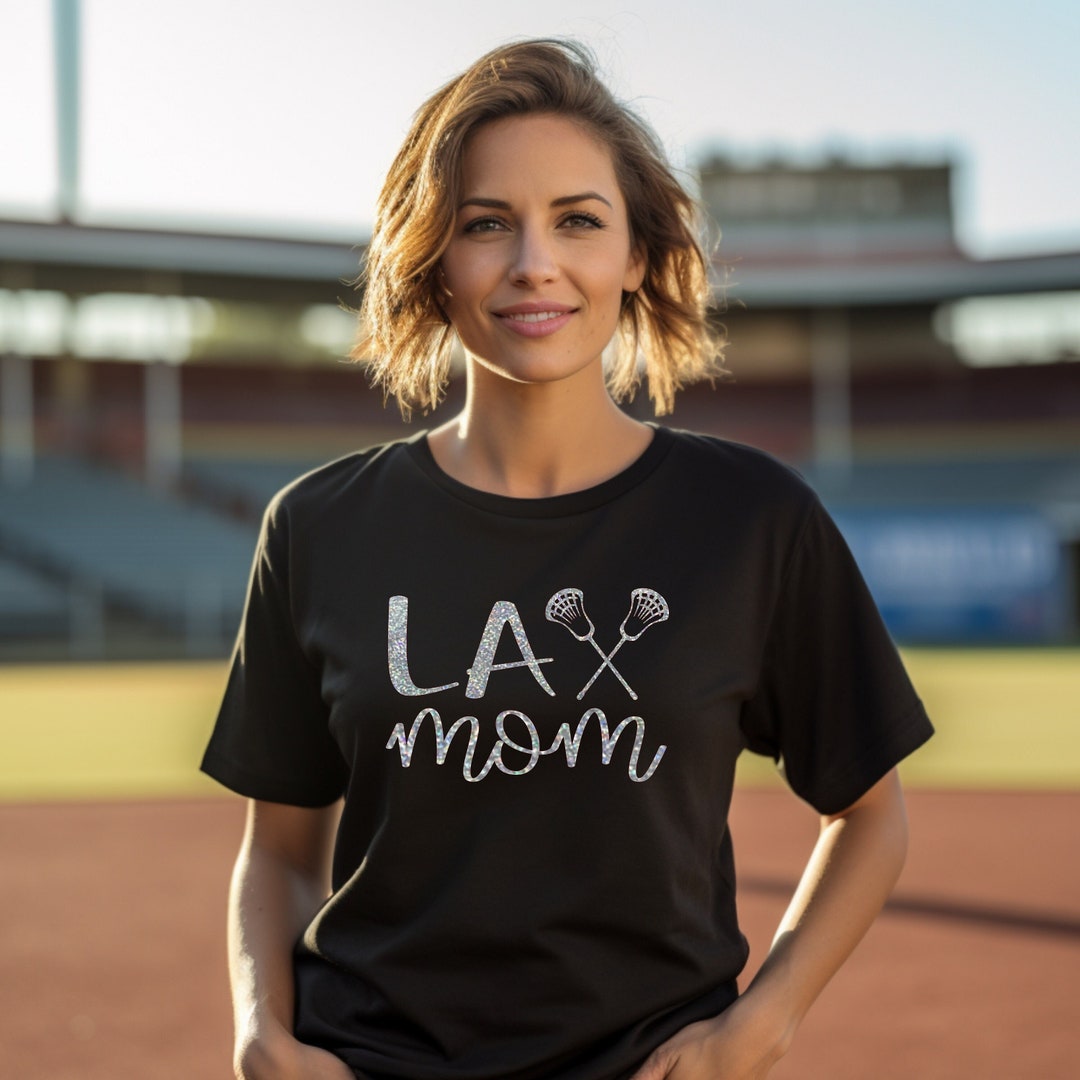 LAX Mom Tee | Custom Lacrosse Mom Shirt | Personalize With Color and ...
