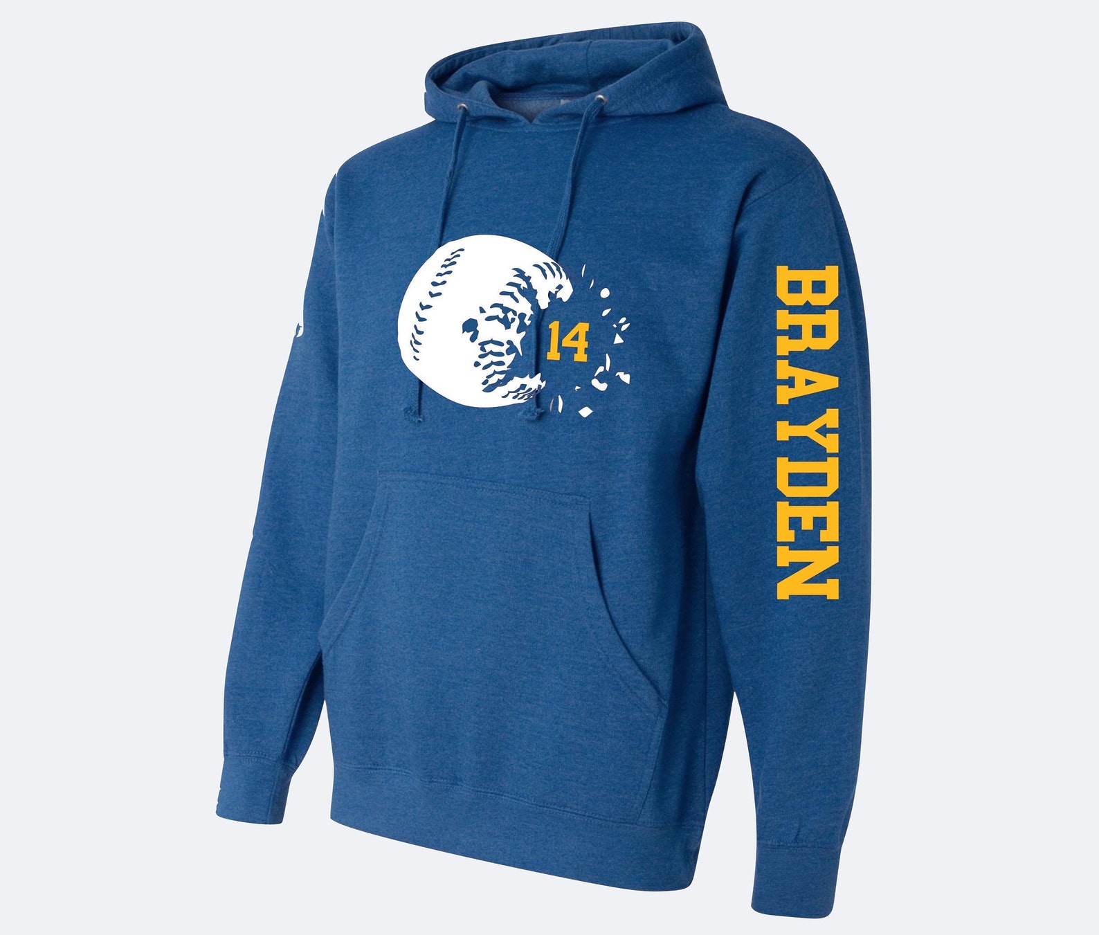 Custom Baseball Hoodie Personalize With Player Number and - Etsy