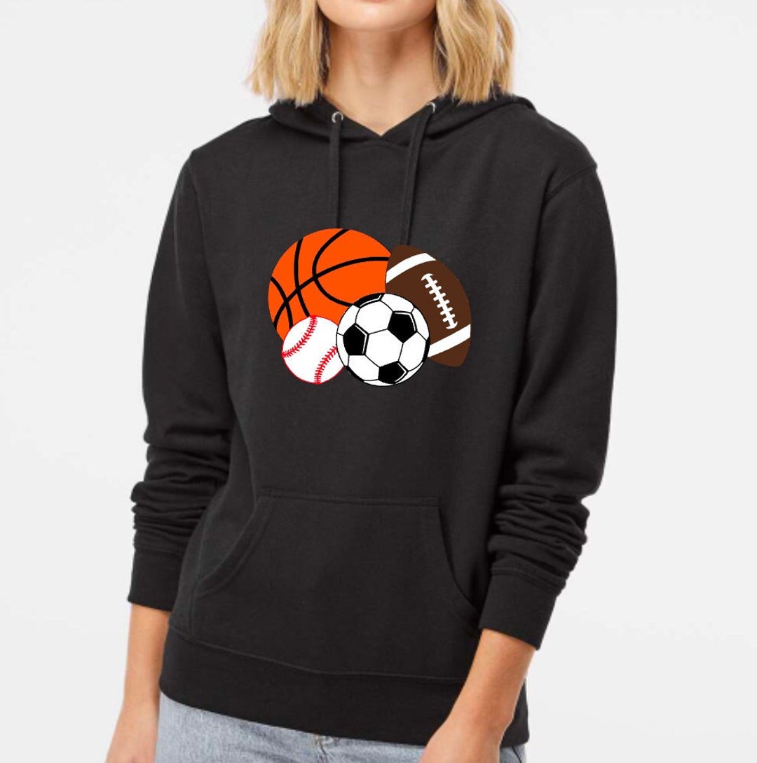 Basketball, Football, Baseball Soccer Shirt, Multi-sport Sweatshirt ...