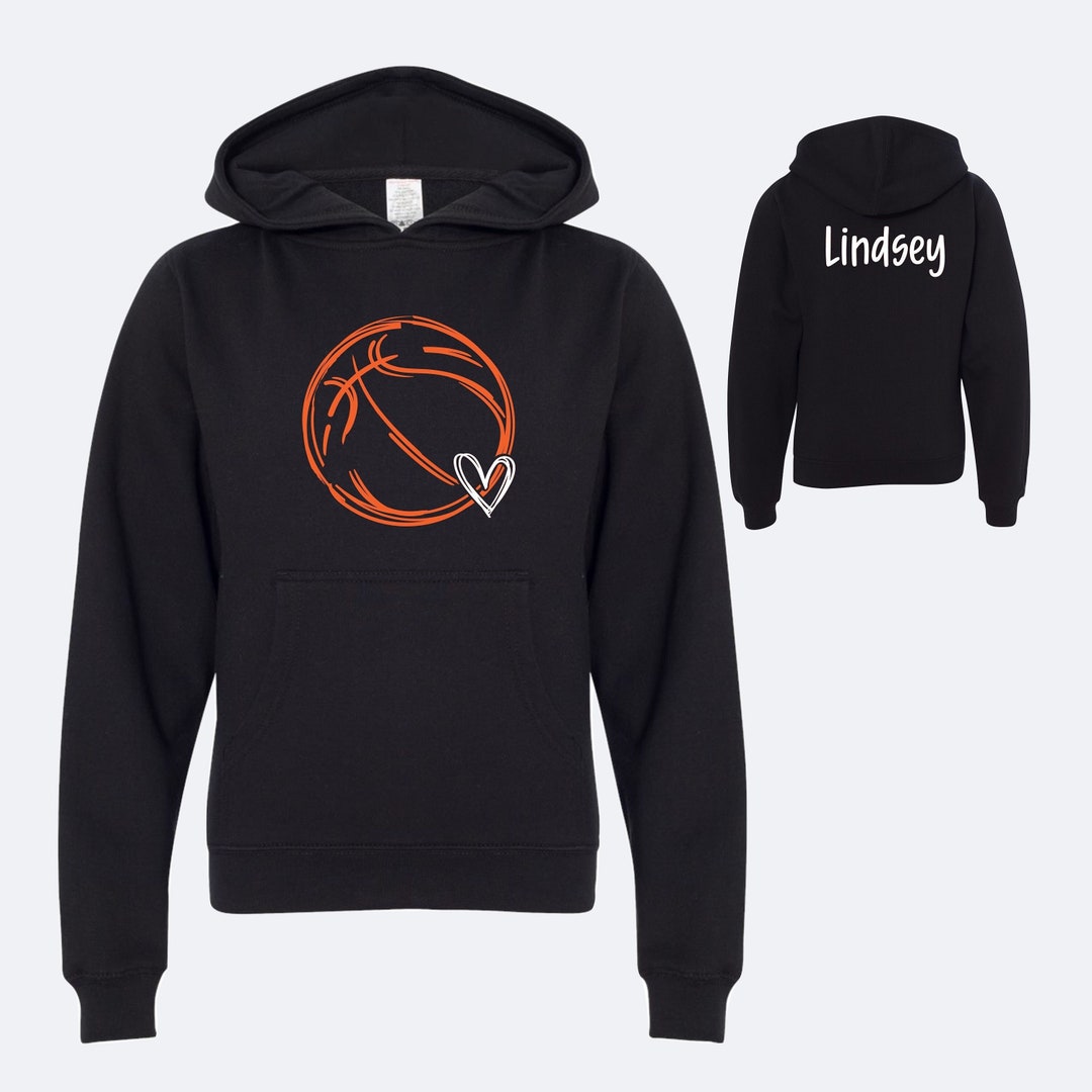 Custom Basketball Hoodie | Customizable Colors and Name | Girls ...