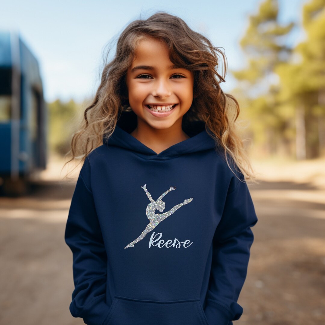 Custom Dance Hoodie | Personalize With Her Name & Color | Glitter Dance ...