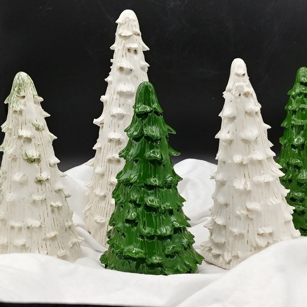 White Ceramic Christmas Tree - Etsy