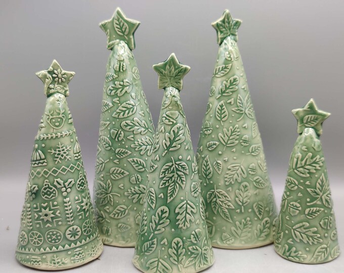 Handmade Ceramic Tree Green Holiday Decor Christmas Decor - Etsy