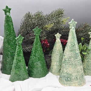 Handmade Ceramic Tree Green Holiday Decor Christmas Decor Pottery Trees ...