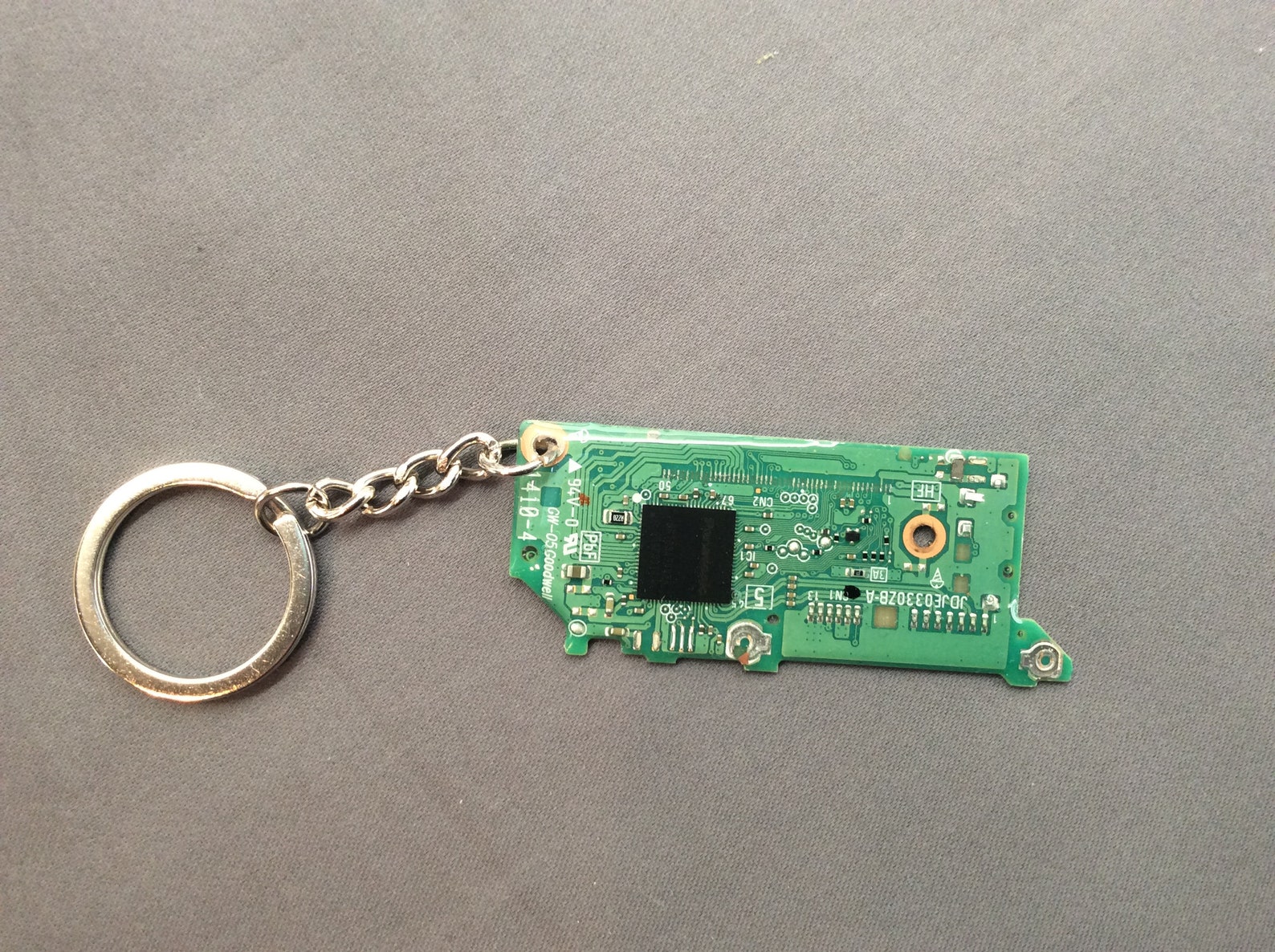 Recycled Computer Circuit Board Keyring/keyfob. Ideal Gift for Computer ...