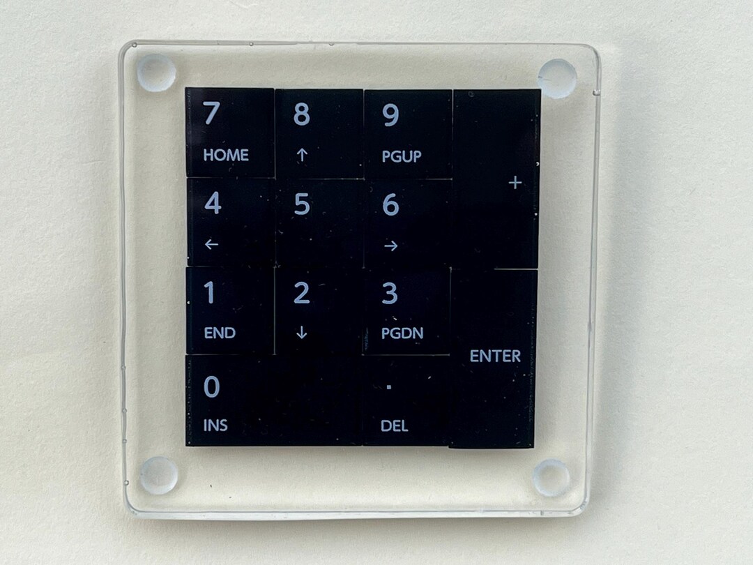 Unusual Unique Coaster, Made From Recycled Computer Keys, Set in Clear ...