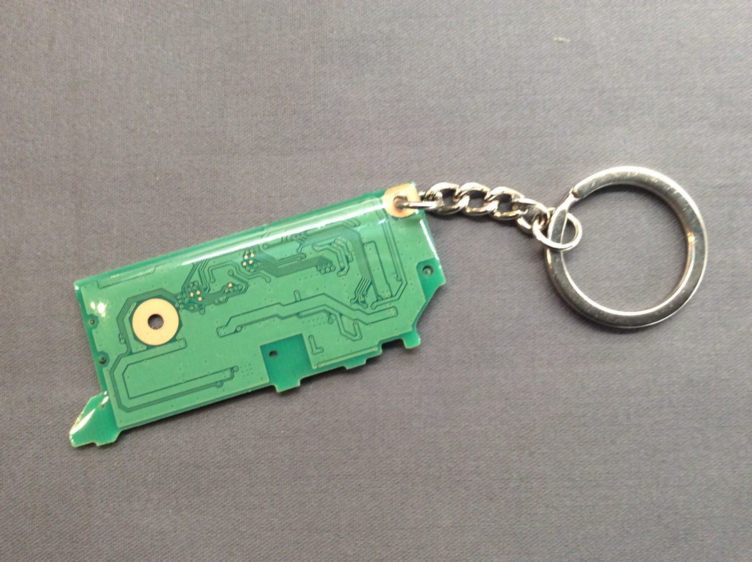 Recycled Computer Circuit Board Keyring/keyfob. Ideal Gift for Computer ...