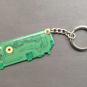Recycled Computer Circuit Board Keyring/keyfob. Ideal Gift for Computer ...