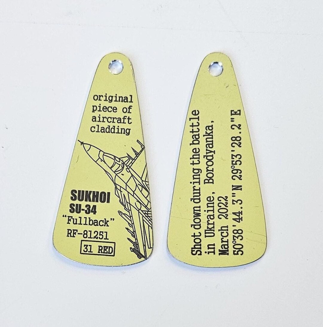 Keychain From Plane SU34 .su 34 Piece Aircraft Skin.keychain.airplane ...