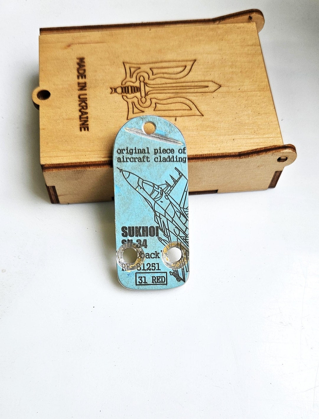 Keychain From Plane SU34 Found in Ukraine Collectibles From Raw ...