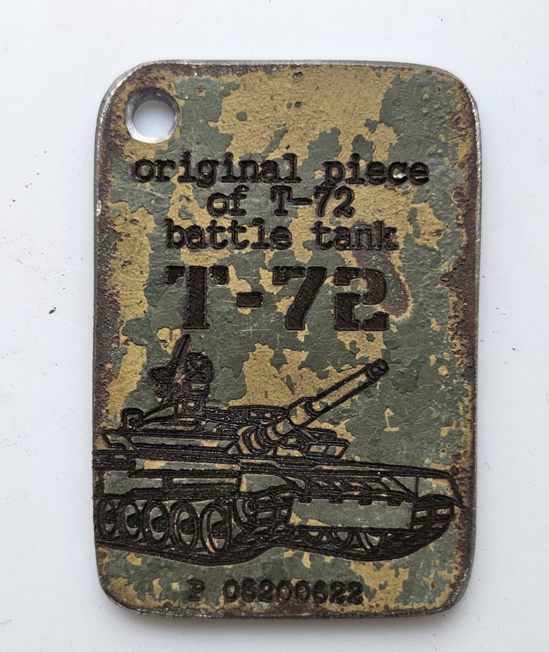 Tank Skin.keychains From T72 Keyring Tank With Wooden Box.piece of Real ...