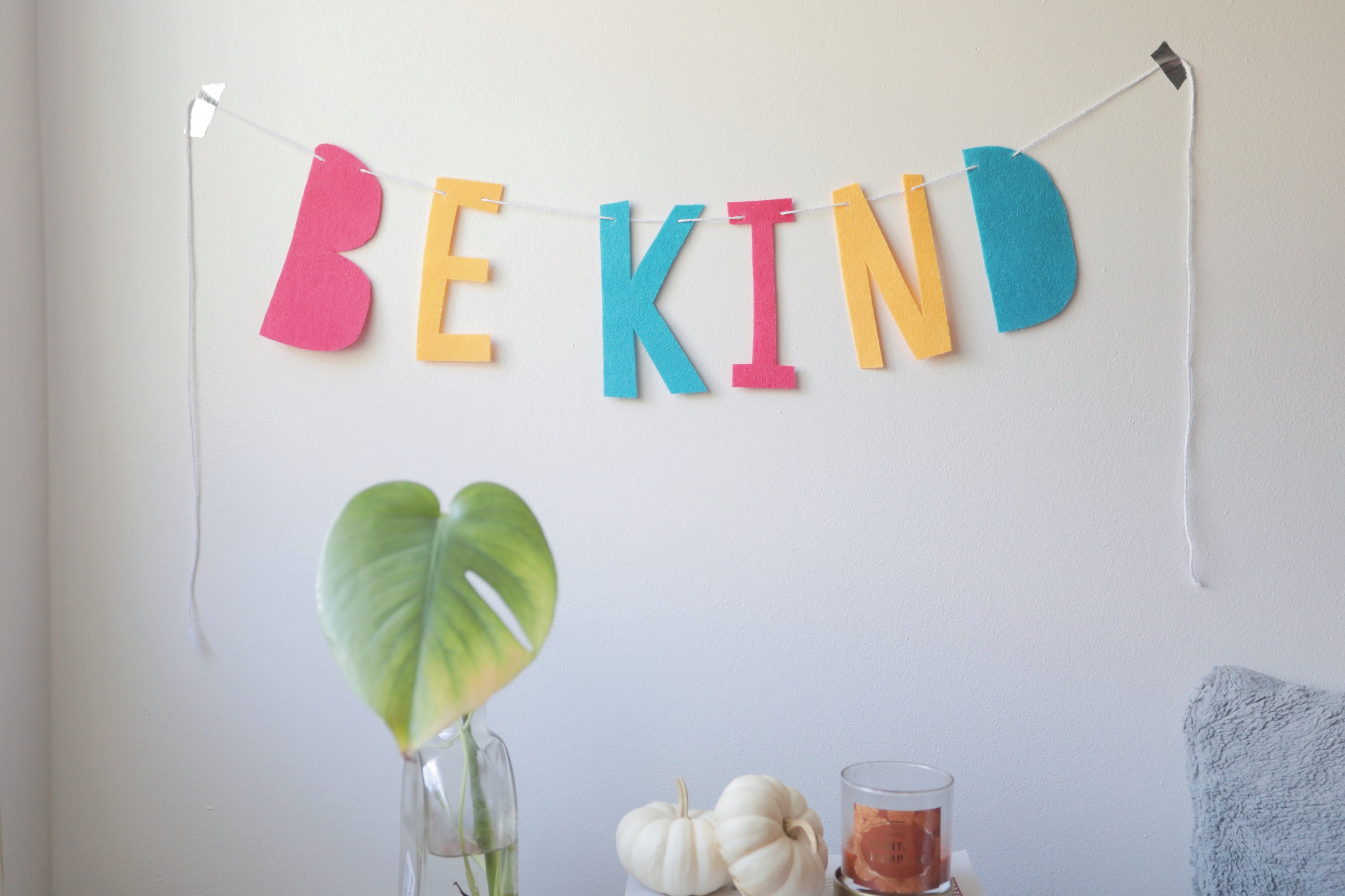 Felt Banner Be Kind | Etsy