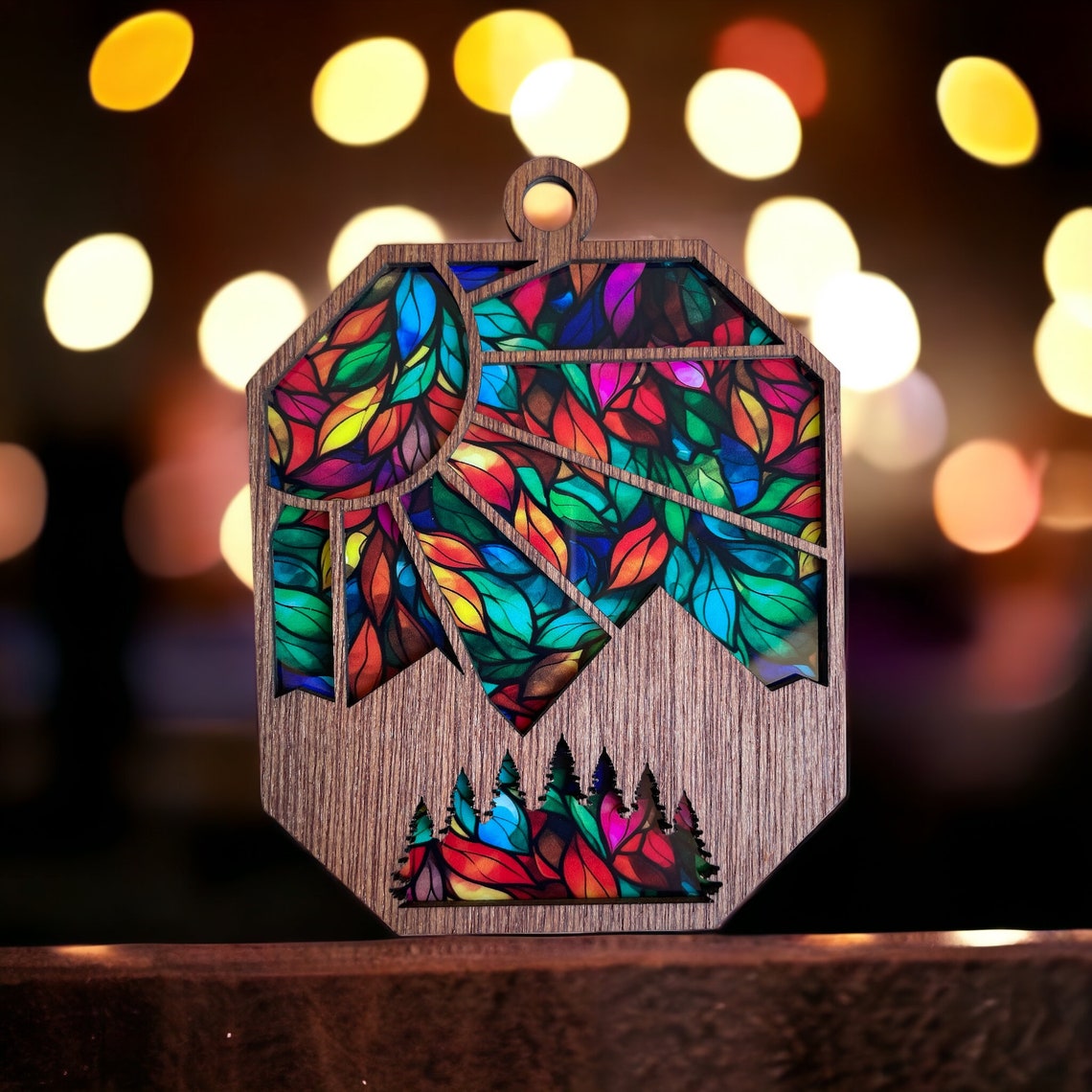 Mountain Sun Ray Suncatcher, Laser SVG, Cut File, Glowforge Files ...