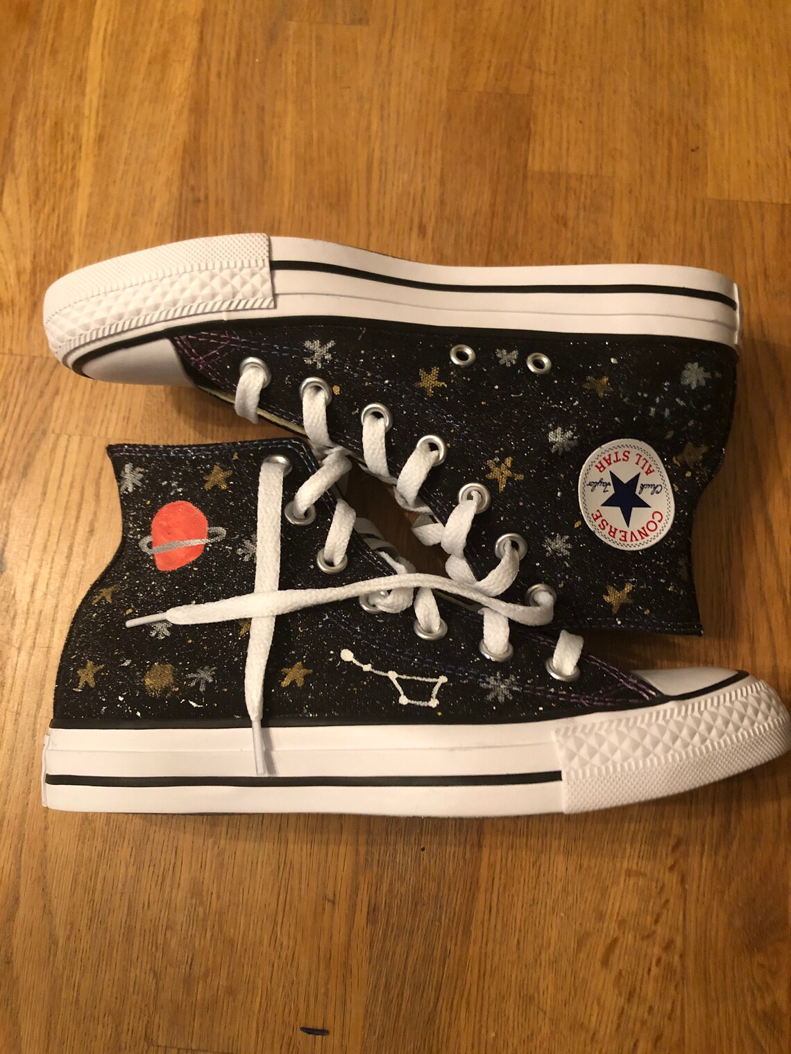Hand Painted Solar System Converse Shoes - Etsy