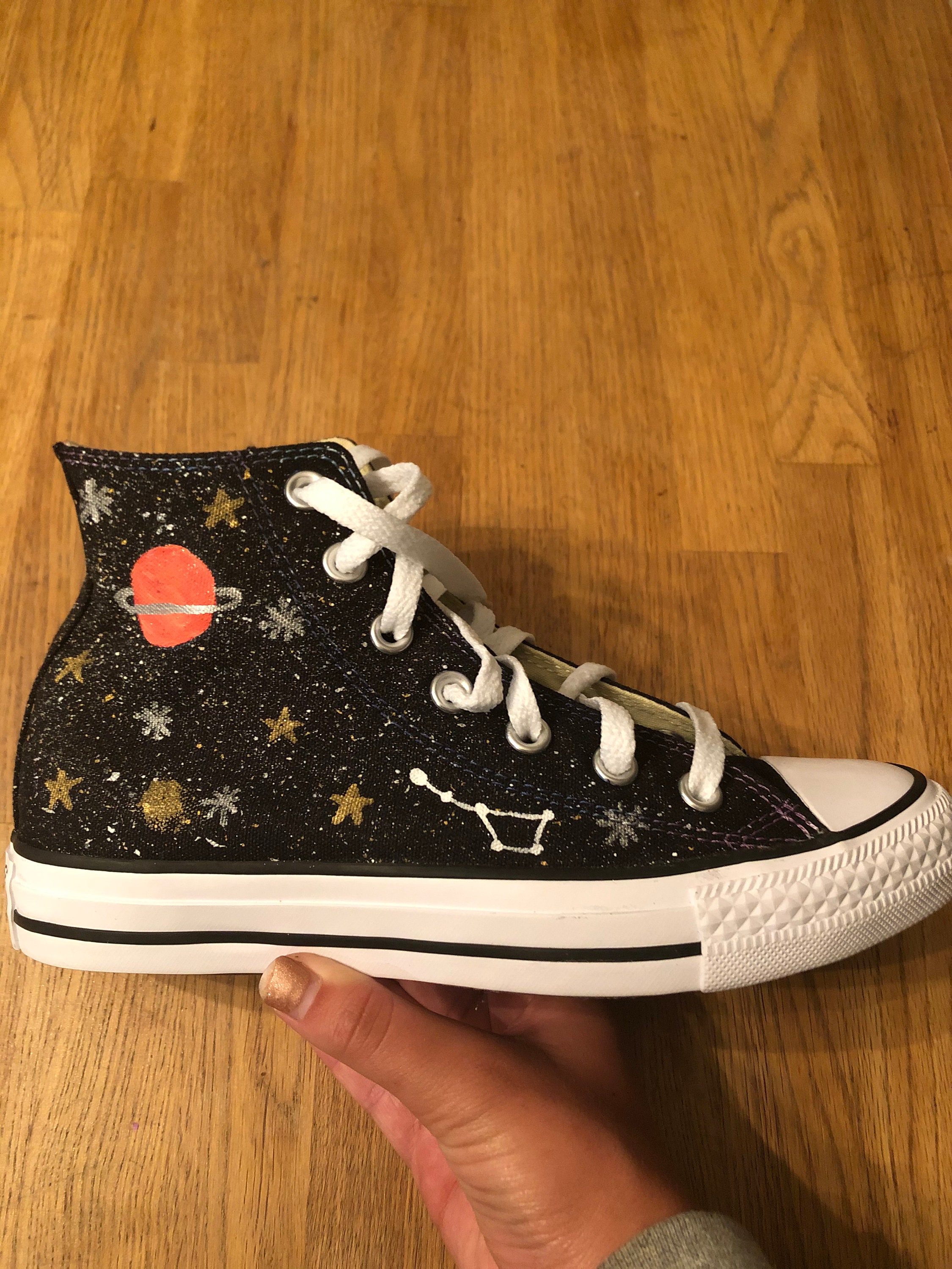 Hand Painted Solar System Converse Shoes - Etsy